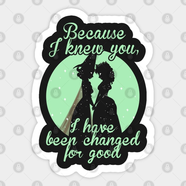 Wicked Musical Quote. - Wicked Musical - Sticker | TeePublic