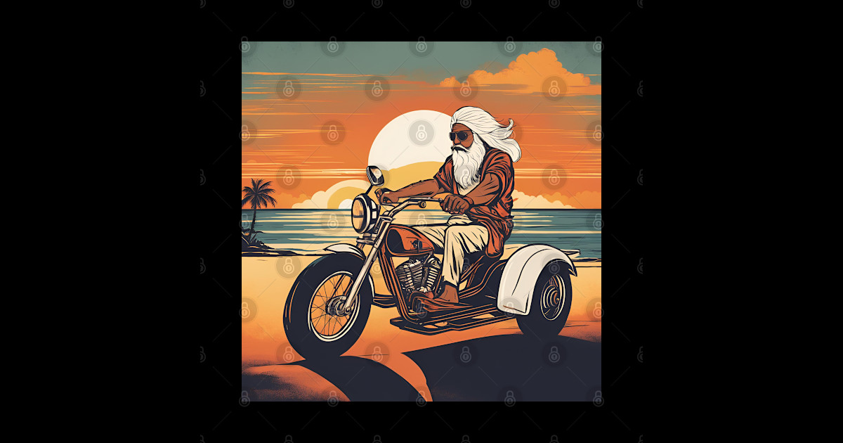 Motorcycle Trike Rider - Motorcycle Trike - Sticker | TeePublic