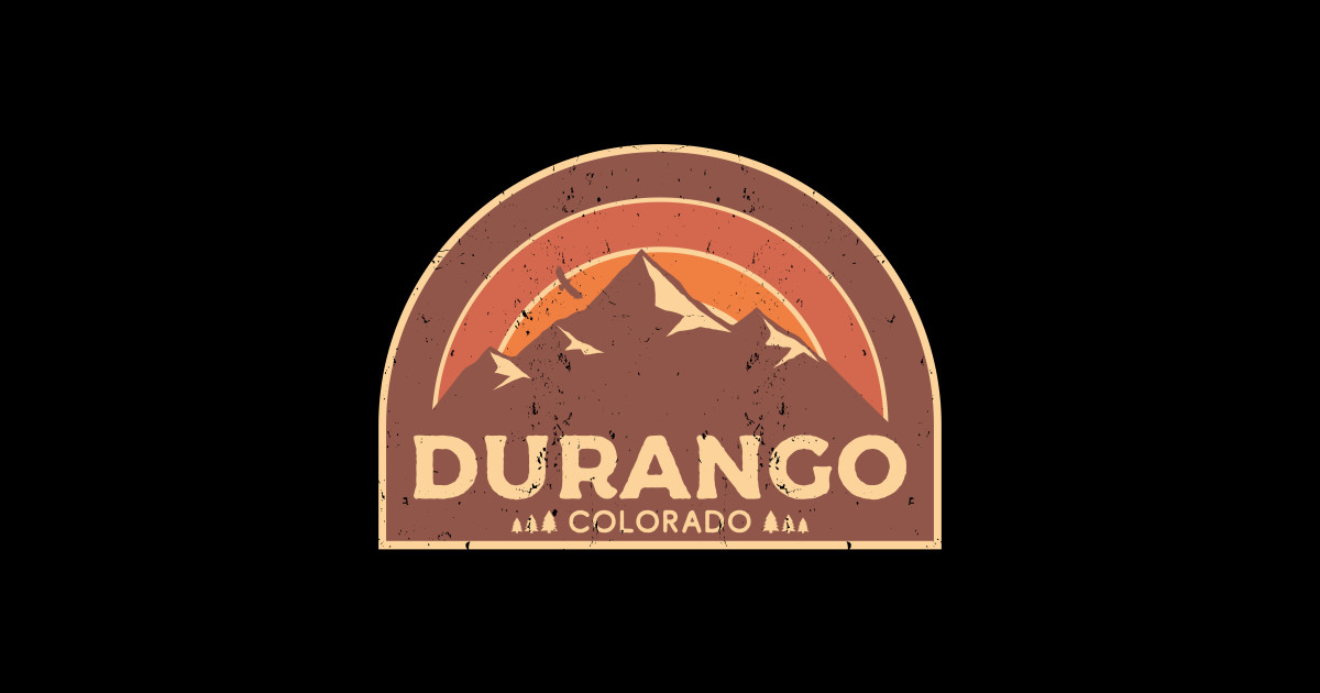 Durango Colorado Mountain Design - Durango Colorado - Sticker | TeePublic