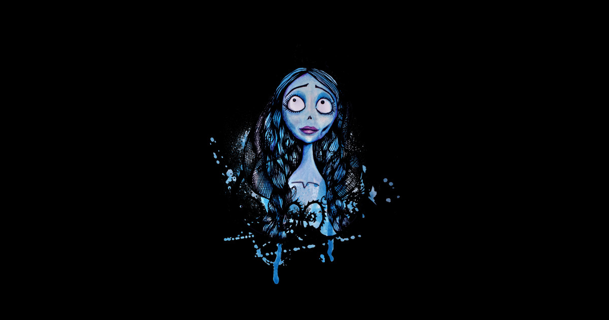 Tim Burton's Corpse Bride: Watercolor Emily - Love - Sticker | TeePublic