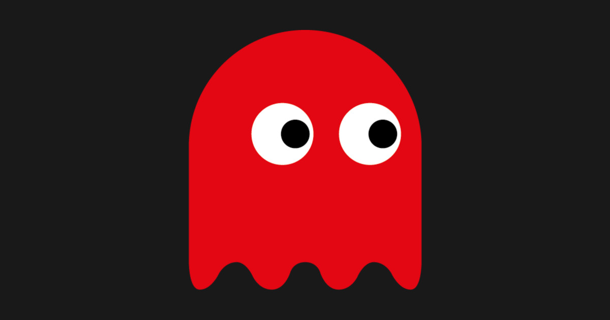 Pac Man Retro Red Ghost - Pac Man - T-Shirt | TeePublic
