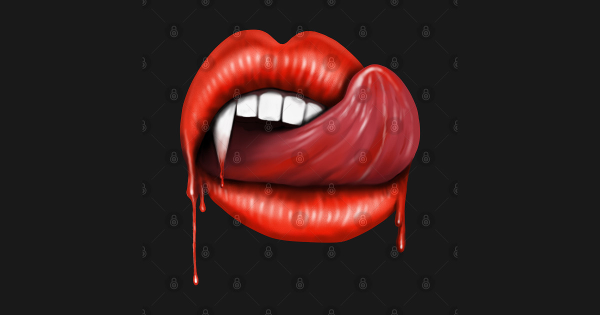 Vampire lips vamp teeth - Vampire Lips Vampire Teeth - T-Shirt | TeePublic