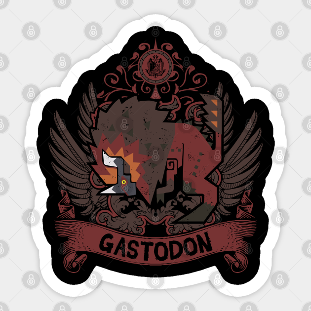 GASTODON - CREST EDITION - Monster Hunter World - Sticker | TeePublic