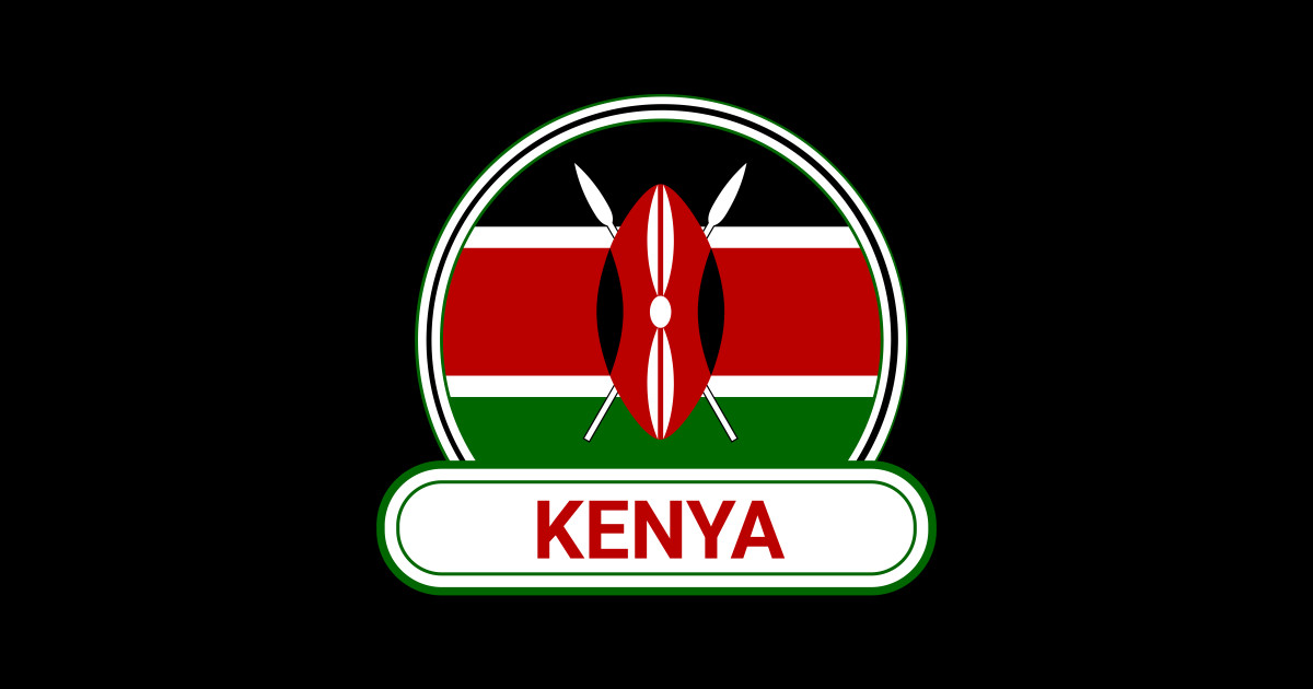 Kenya Country Badge - Kenya Flag - Kenya - Sticker | TeePublic