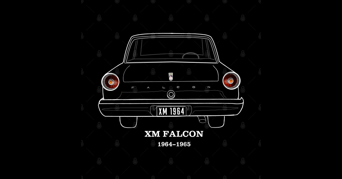 1964 Australian Ford Falcon XM Rear End - Falcon - Sticker | TeePublic