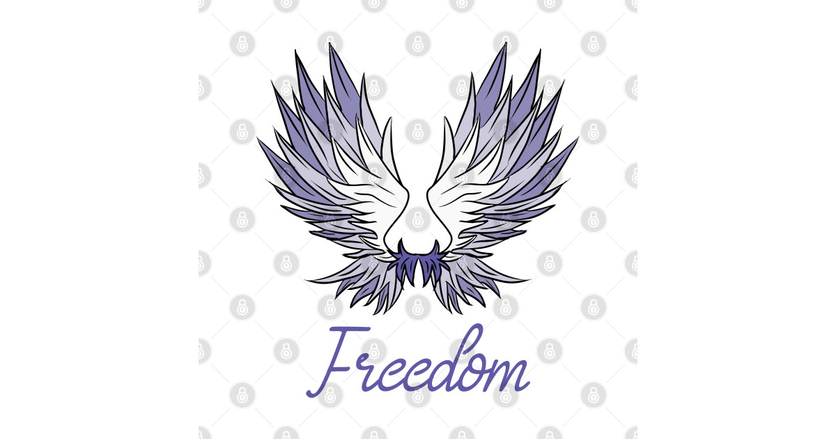 Freedom - Angel Wings - T-Shirt | TeePublic