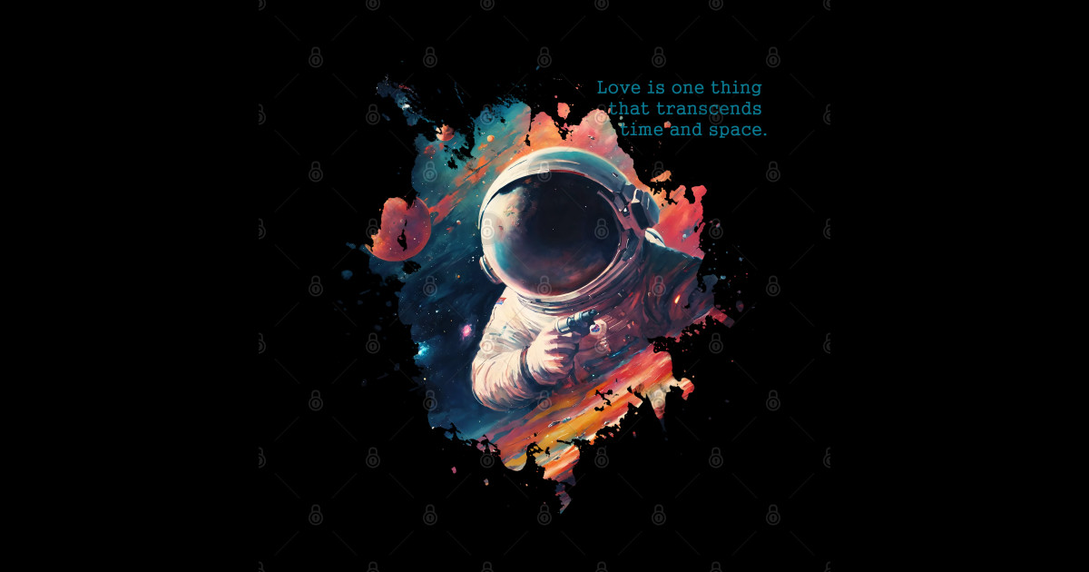 Love is one thing - Space - Sticker | TeePublic