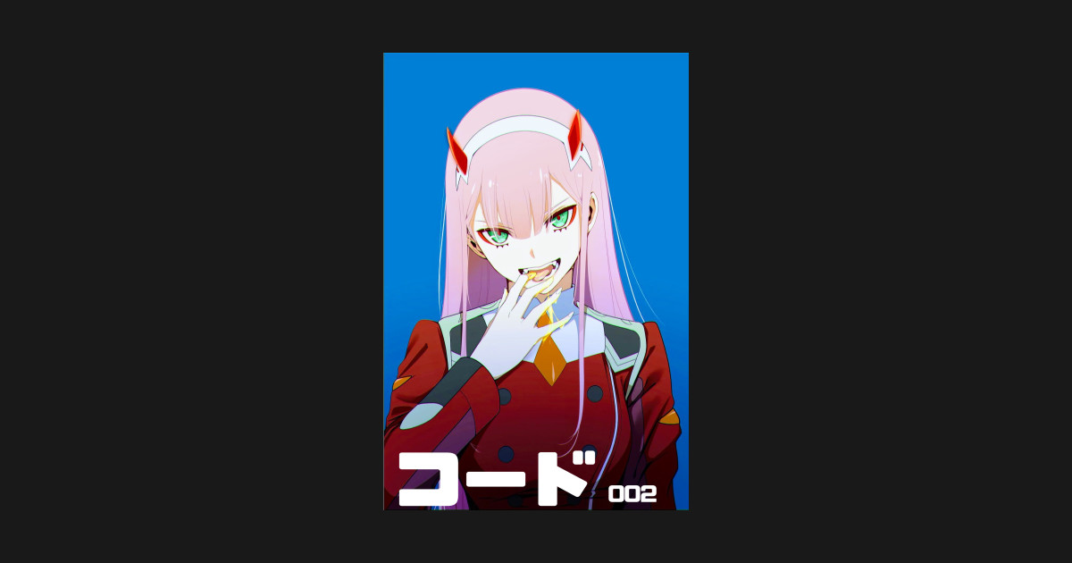 Zero two - code 002 - Darling In The Franxx - T-Shirt | TeePublic