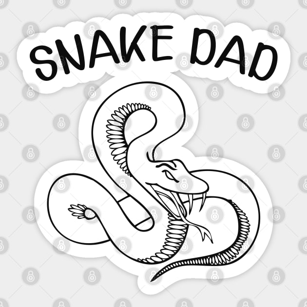 Snake Dad - Snake Daddy Gift - Sticker | TeePublic