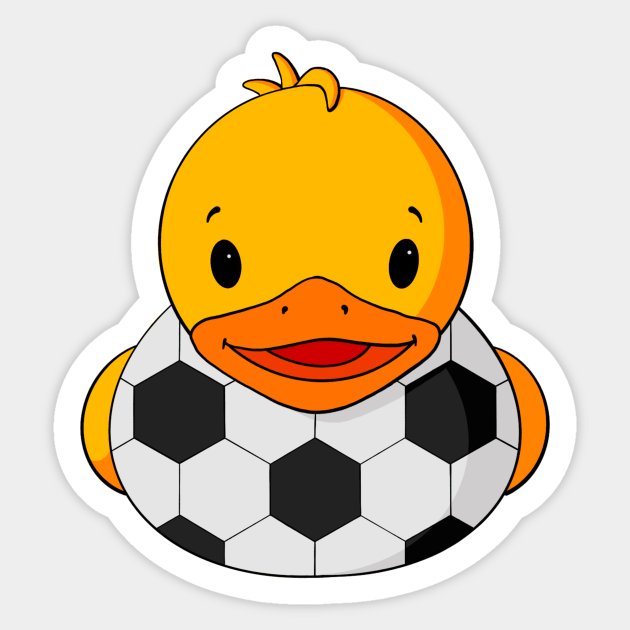 Soccer Rubber Duck - Soccer - Sticker | TeePublic