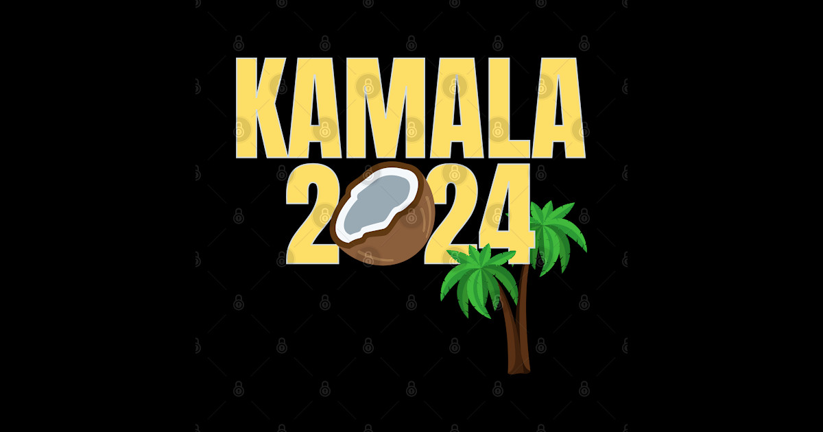 Kamala 2024 Coconut Tree - Kamala Harris - Sticker | TeePublic