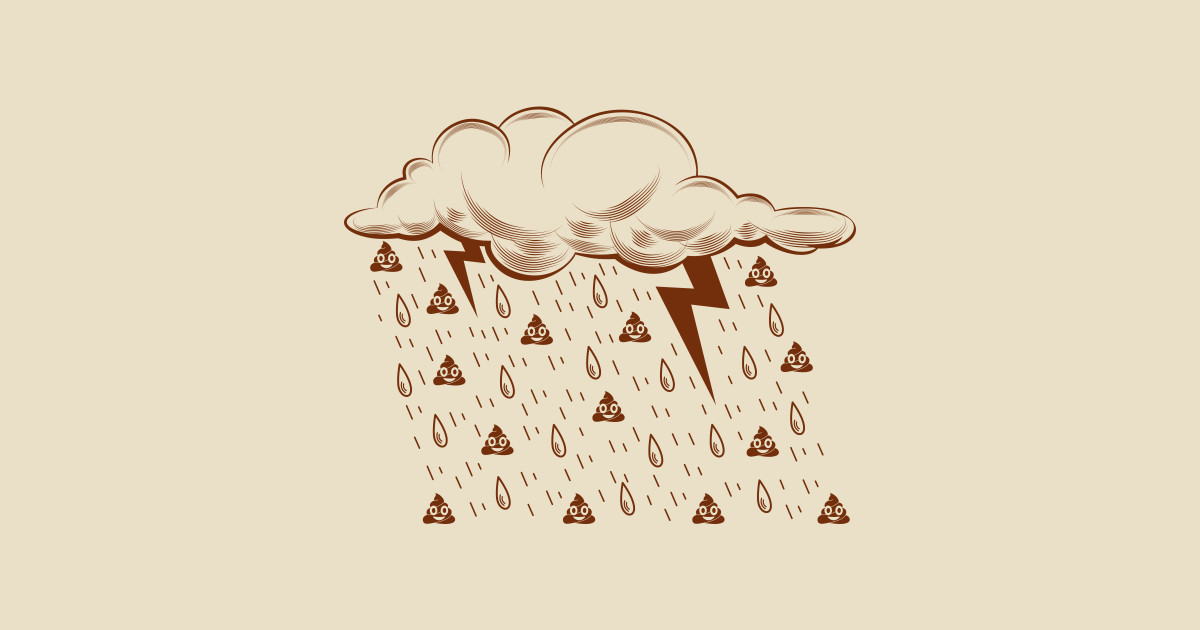Сloud and poop - Cloud And Poop - T-Shirt | TeePublic