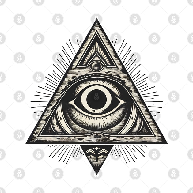 All-Seeing Eye Emblem - All Seeing Eye - T-Shirt | TeePublic