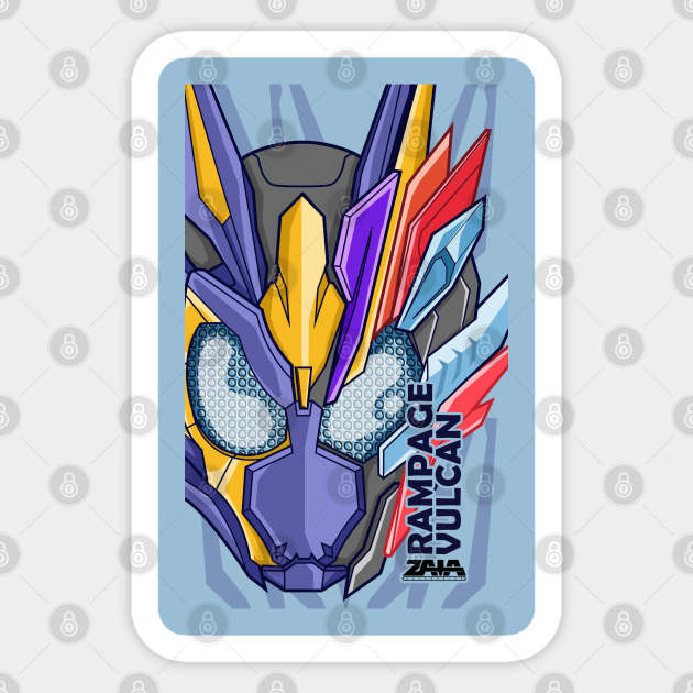 kamen rider vulcan fanart - Kamen Rider - Sticker | TeePublic
