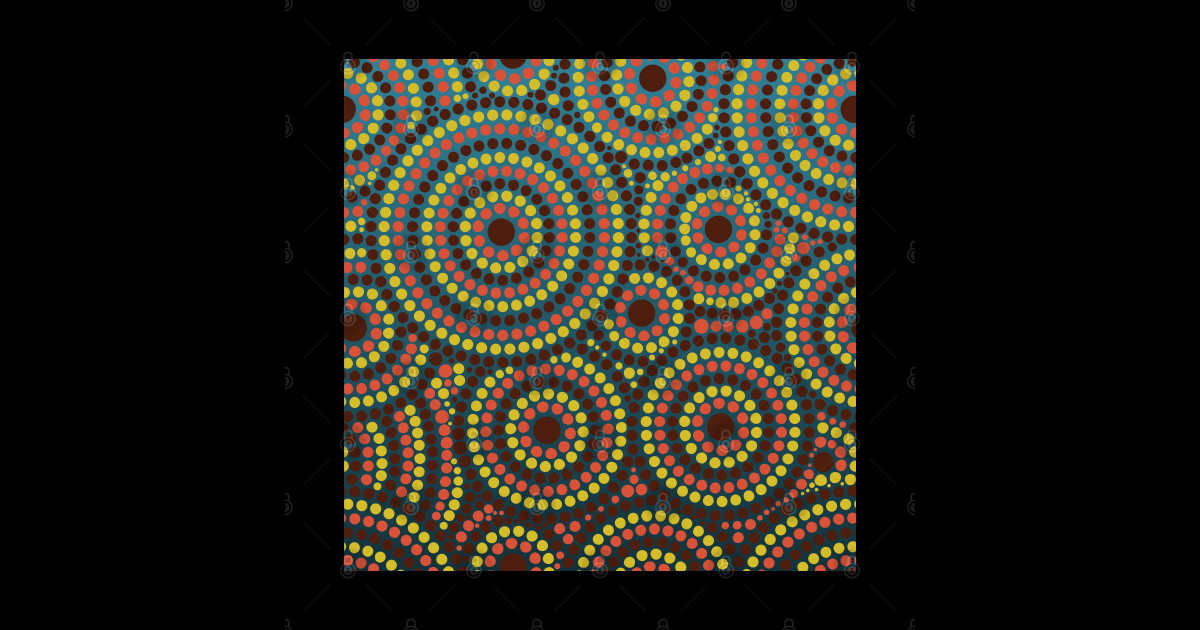 Awesome Aboriginal Dot Art - Awesome Aboriginal Art - Sticker | TeePublic