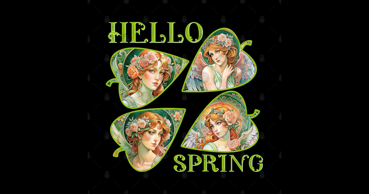 Hi spring! - Spring - Sticker | TeePublic