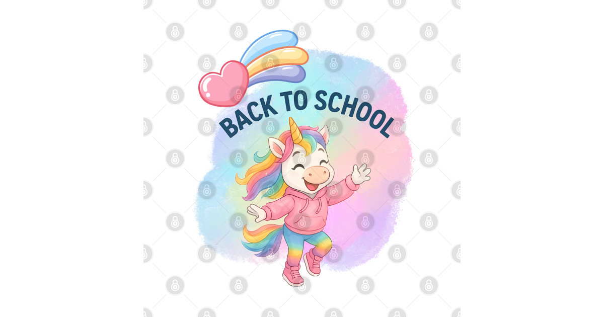 Back to School Unicorn - Back To School - T-Shirt | TeePublic