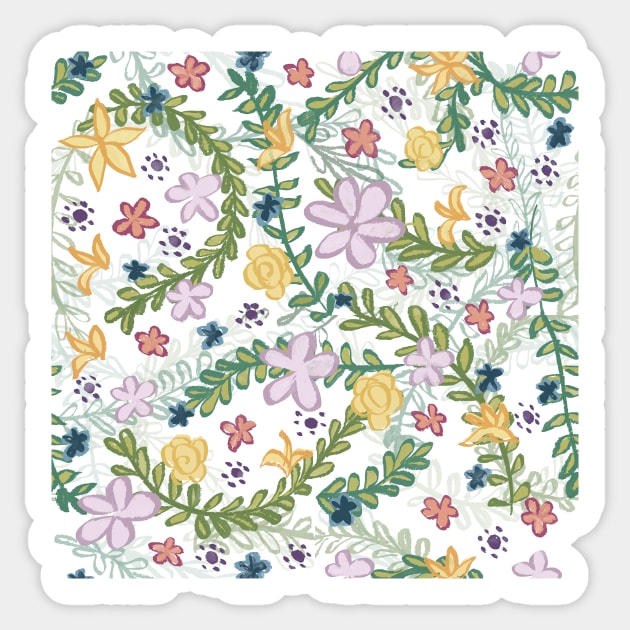Flower Garden - Pattern - Sticker | TeePublic