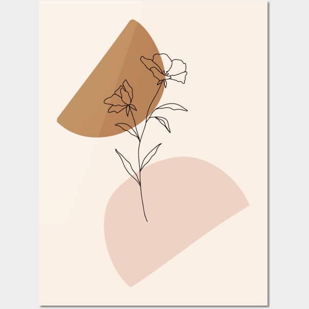 how to draw minimalist flowers
