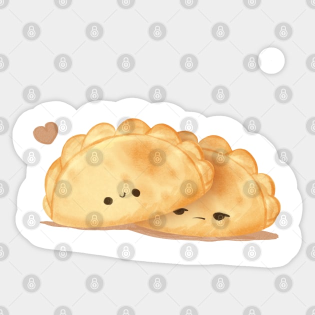 Empanadas Loves Cute Pastel Pastry - Empanadas - Sticker | TeePublic