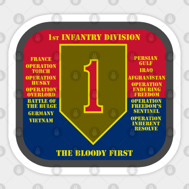 1st Infantry Division - 1st Infantry Division - Sticker | TeePublic