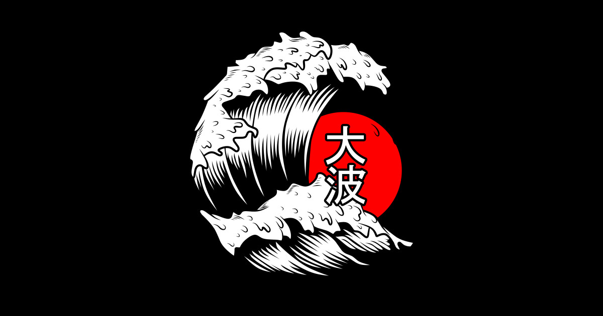 The Great Wave (Onami) - The Great Wave - Sticker | TeePublic
