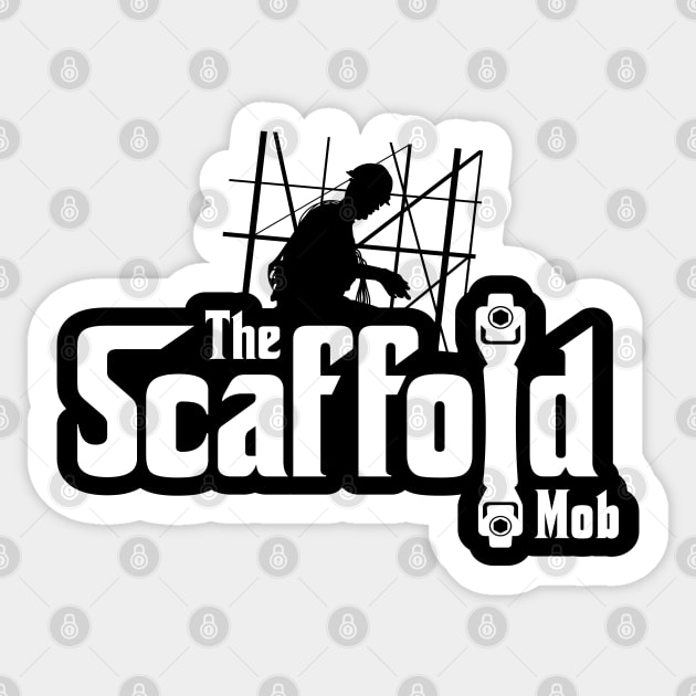 Scaffold Mob Man Logo - Scaffold Mob Merch - Sticker | TeePublic