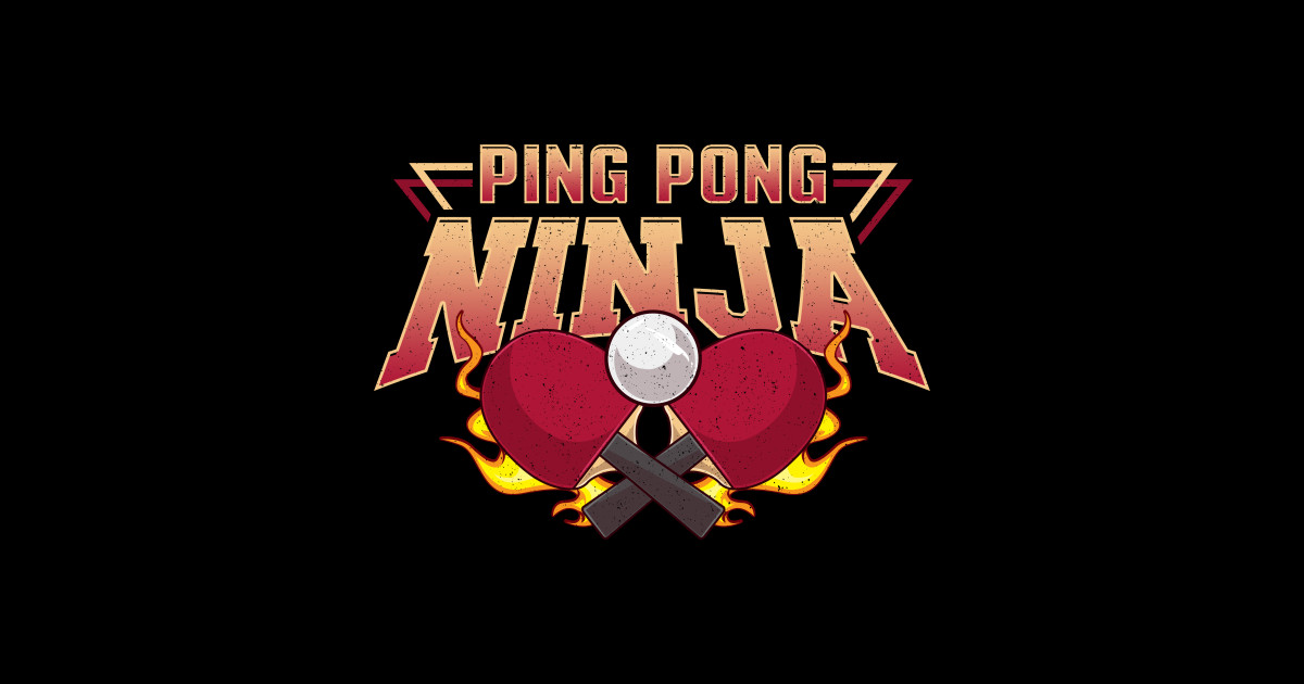 Ping Pong Ninja Table Tennis Pingpong Player - Pingpong Ninja - Pin ...