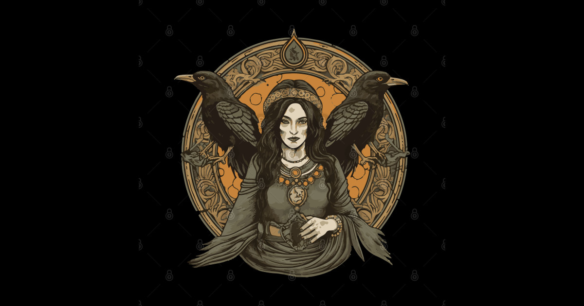 Irish Celtic goddess Morrigan. The Morrígan. - Morrigan - Sticker ...