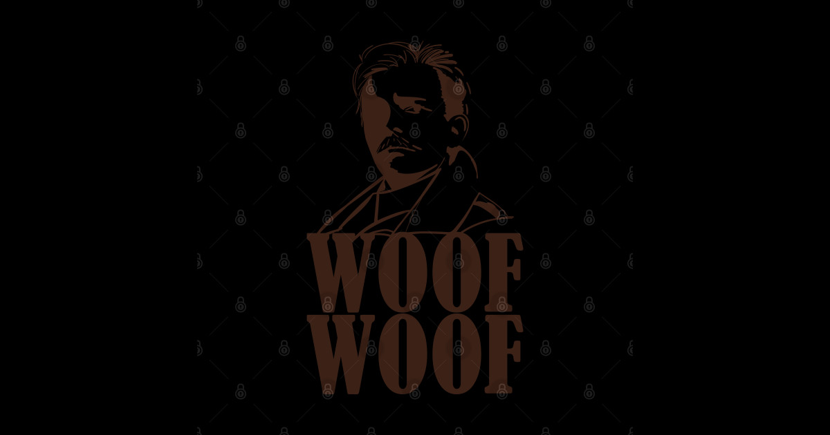 Lord Flashheart - Woof Woof Quote - Blackadder - Sticker | TeePublic