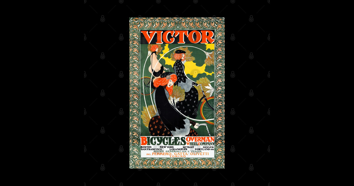 Bicycles Advertising - Victor - Bicycle - Sticker | TeePublic