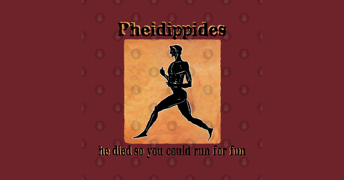 Pheidippides - Marathon Man - T-Shirt | TeePublic