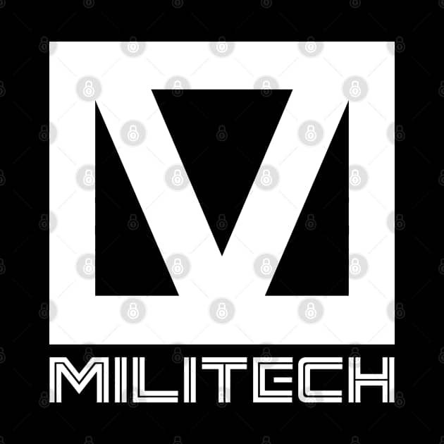 Cyberpunk Militech Logo - White - Cyberpunk - Tapestry | TeePublic