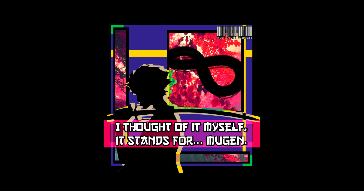 Mugen - Infinite color - Anime - Sticker | TeePublic