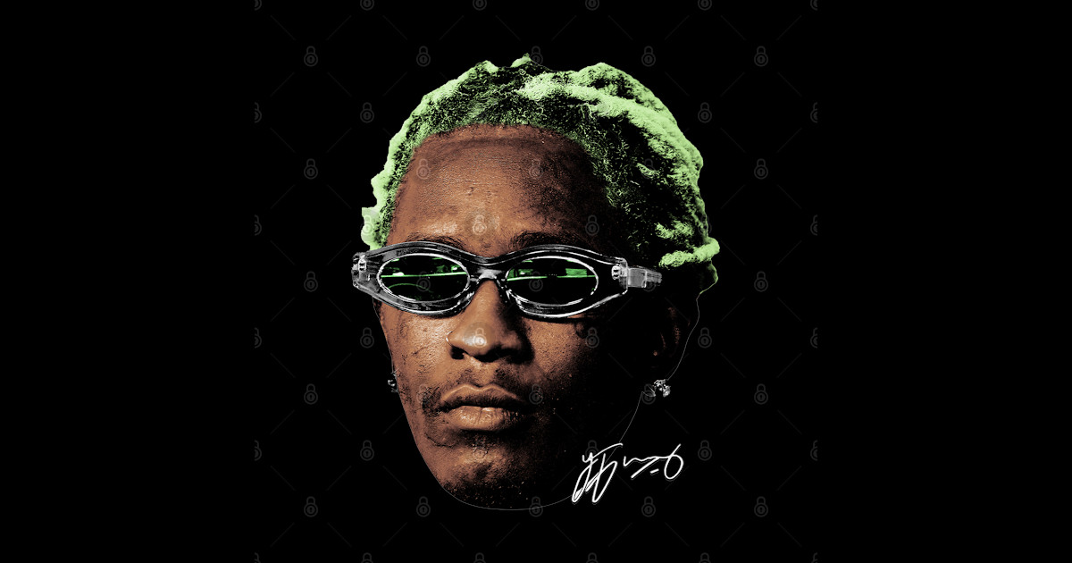 Young Thug Big Face - Young Thug - Sticker | TeePublic
