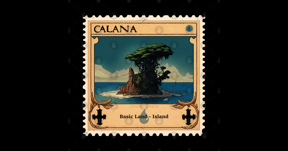 MTG - Island Stamp - Calana - Postage Stamp Series - Postage Stamp ...