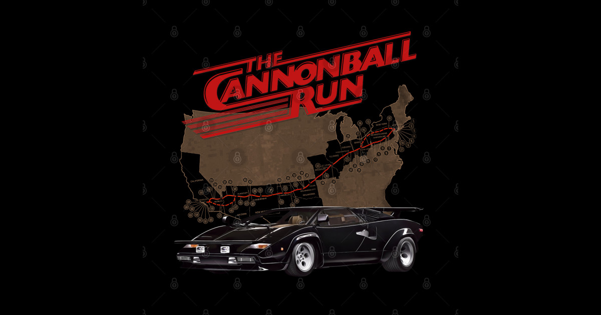 The Cannonball Run - Cannonball Run - Sticker | TeePublic