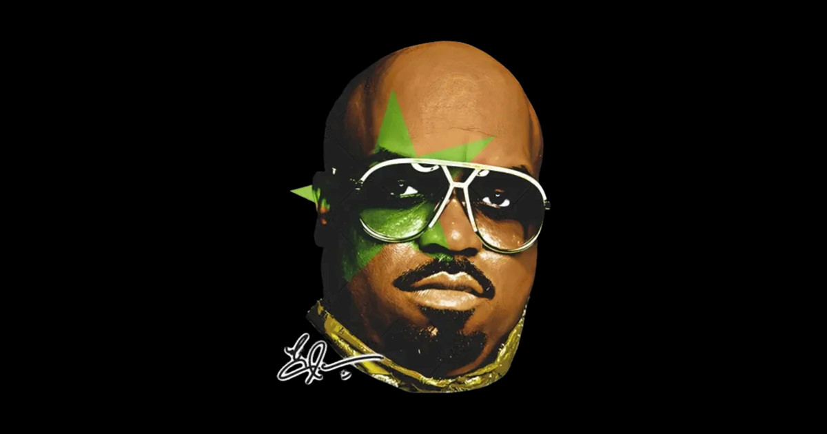 Cee Lo Green Big Face Rapper - Cee Lo Green - Sticker | TeePublic
