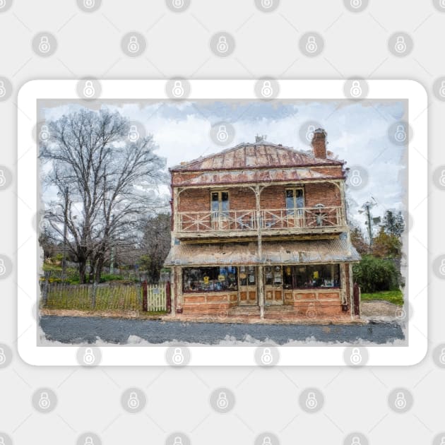 Classic Old Building - Classic - Sticker | TeePublic