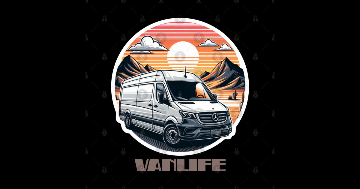 Mercedes sprinter Van - Sprinter - Sticker | TeePublic
