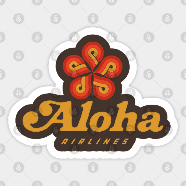 aloha airlines - Aloha Airlines - Sticker | TeePublic
