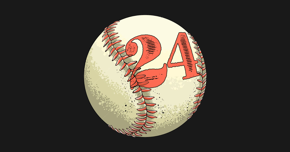 Vintage Baseball Number 24 Shirt Cool Softball Mom - Baseball - Kids T ...