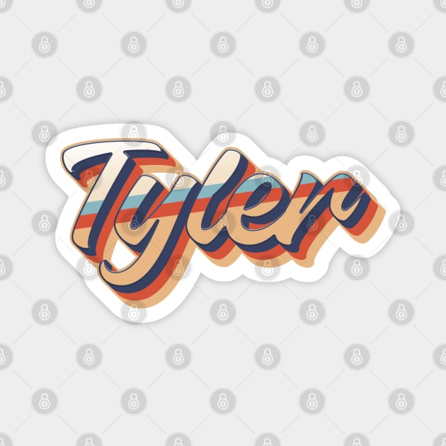 Tyler name - cool 70s retro font surf style design - Tyler Name Cool ...