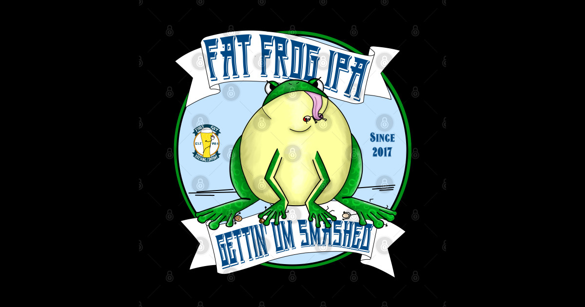 Fat Frog - Frog - Sticker | TeePublic