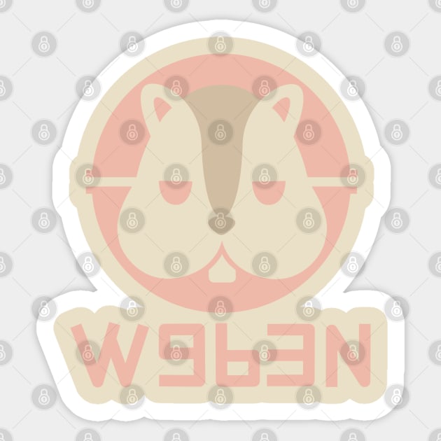 Lycoris Recoil Walnut Kurumi's logo - Lycoris Recoil - Sticker | TeePublic