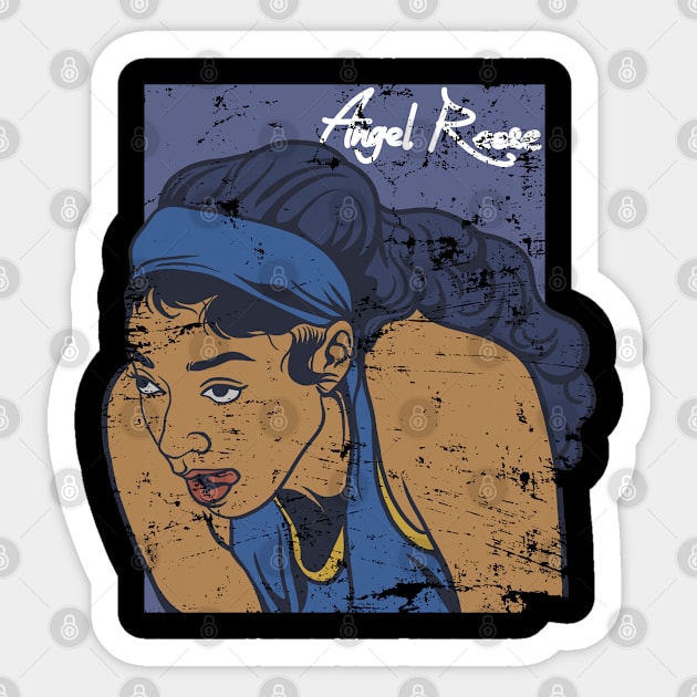 Angel Reese - cartoon vintage - fanart - Angel Reese - Sticker | TeePublic