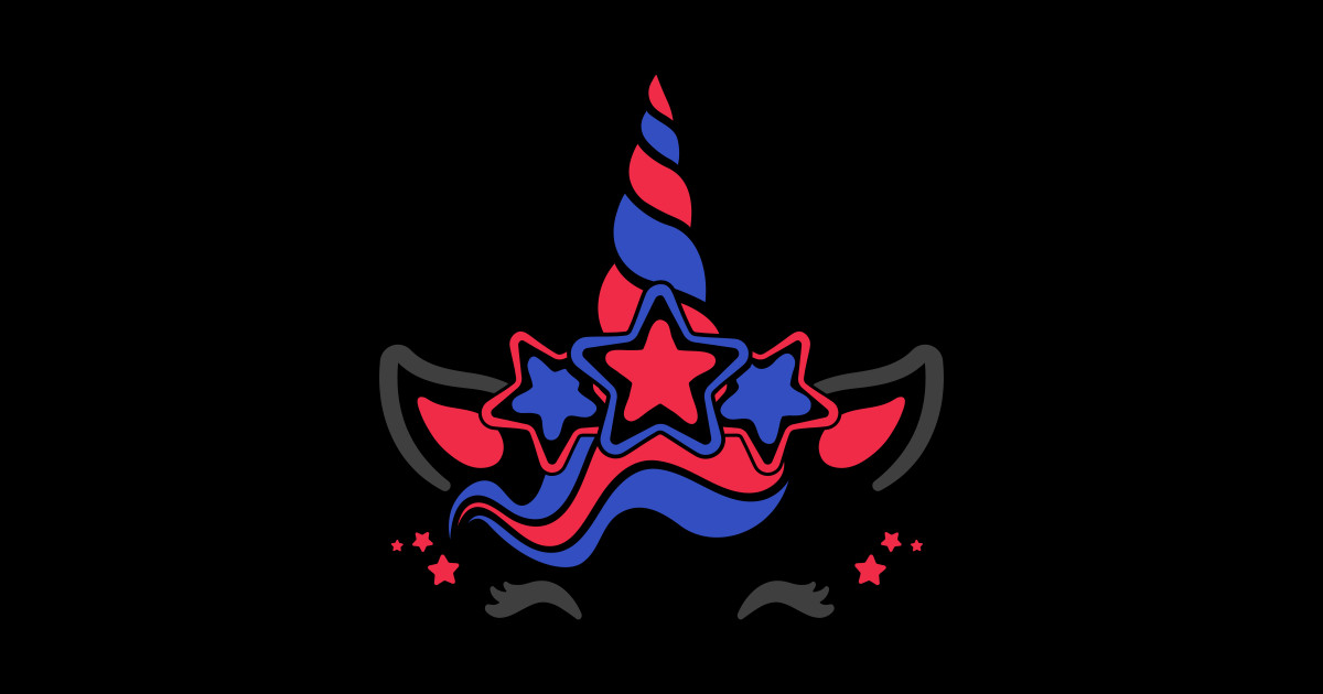4th of July Unicorn - 4th Of July - Sticker | TeePublic