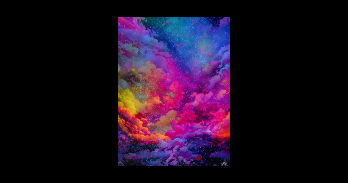 Trippy Sky - Sky - Sticker | TeePublic