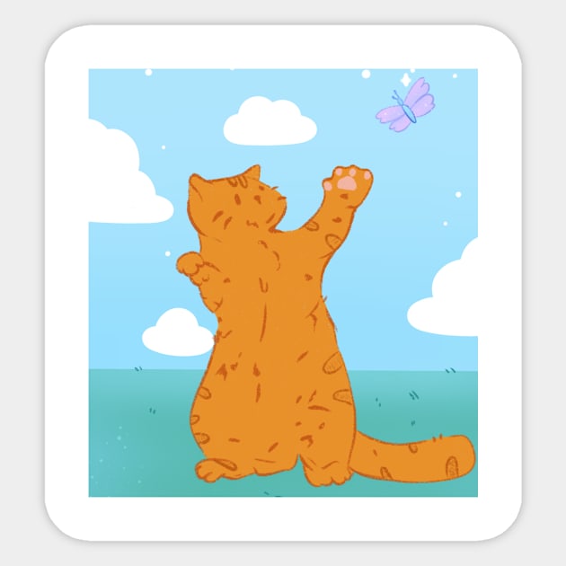 Mikey the Cat - Cat - Sticker | TeePublic