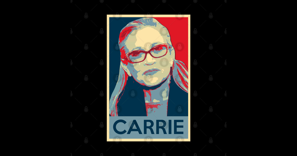 Carrie Fisher Poster - Carrie Fisher - Sticker | TeePublic